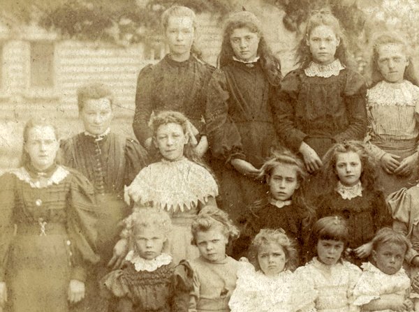 Girl Pupil Group c1900, Wimpole School, Cambridgeshire